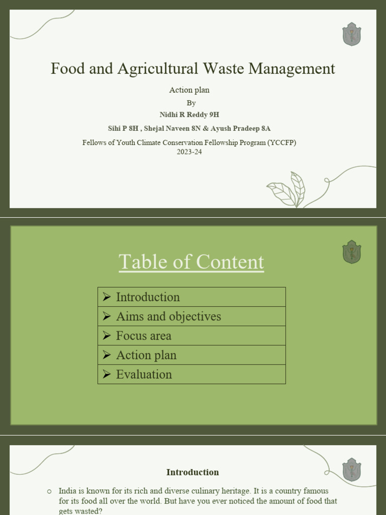 Food and Agricultural Waste Management | PDF | Anaerobic Digestion | Waste