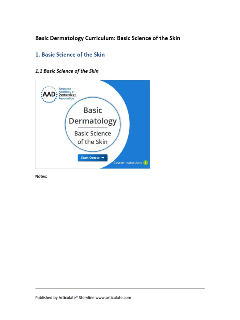 Basic Science of the Skin | PDF | Epidermis | Skin