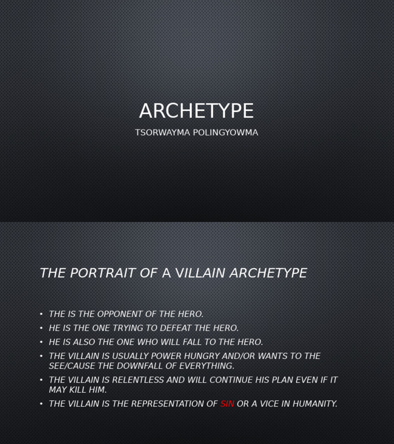 Archetype | PDF