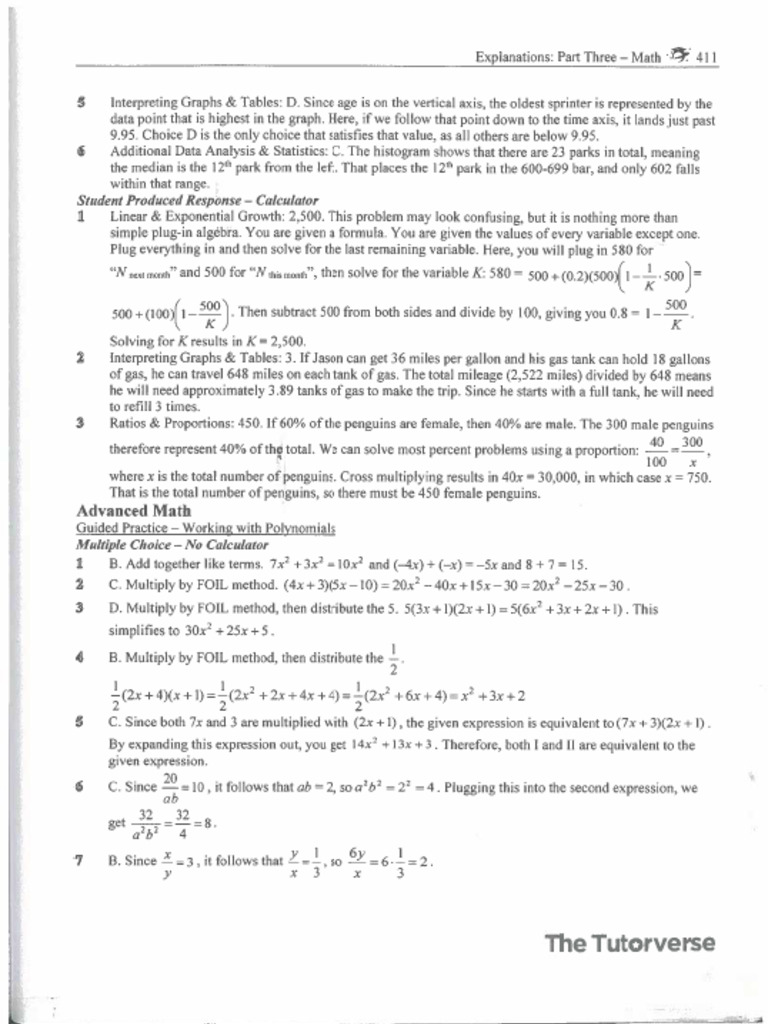 SAT Digital Lecture 3 Ans | PDF