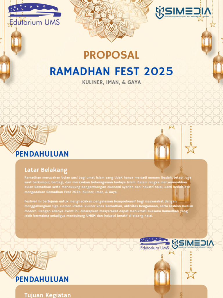 Ramadhan Fest 2025: Kuliner & Iman | PDF
