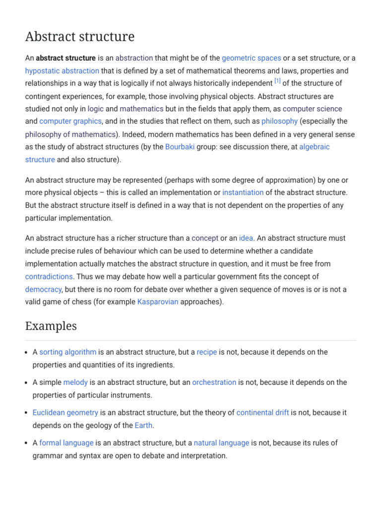 Understanding Abstract Structures | PDF | Mathematics | Abstraction