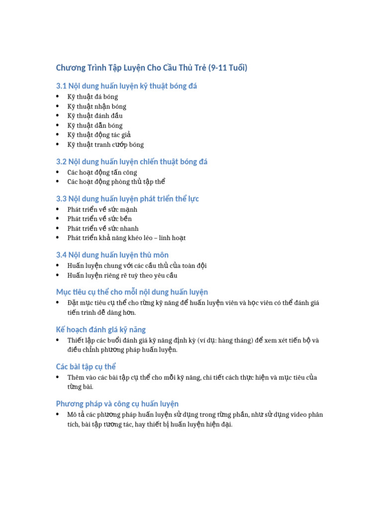 Updated Training Program | PDF