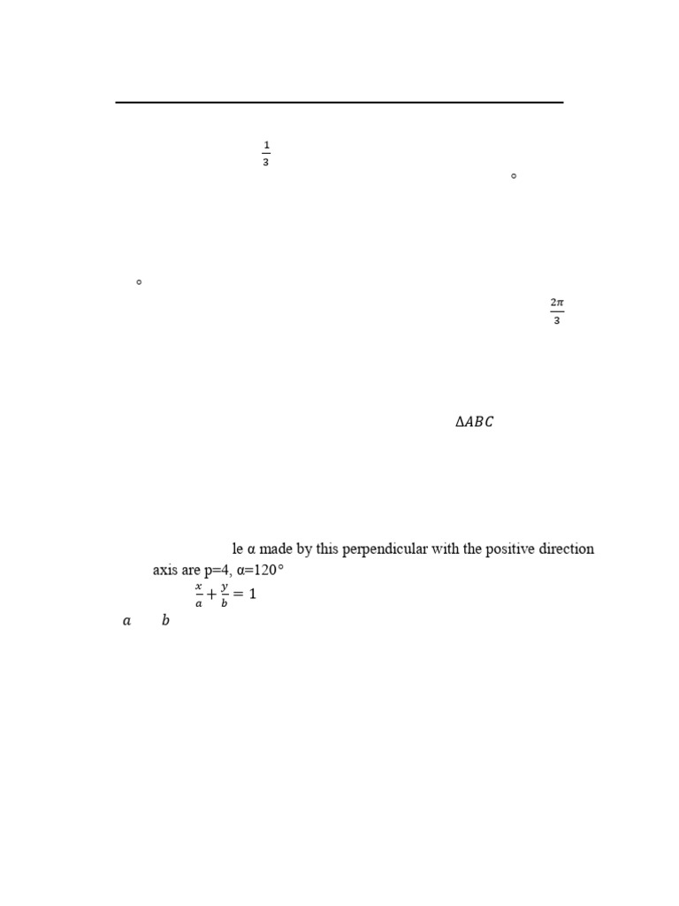 Problems - Straight Lines | PDF | Line (Geometry) | Slope