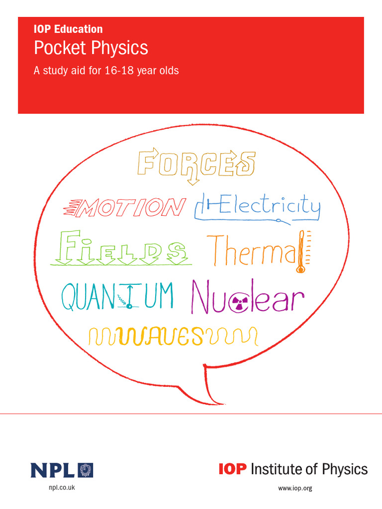 IOP Education Pocket Physics 2021 | PDF | Atomic Nucleus | Electron