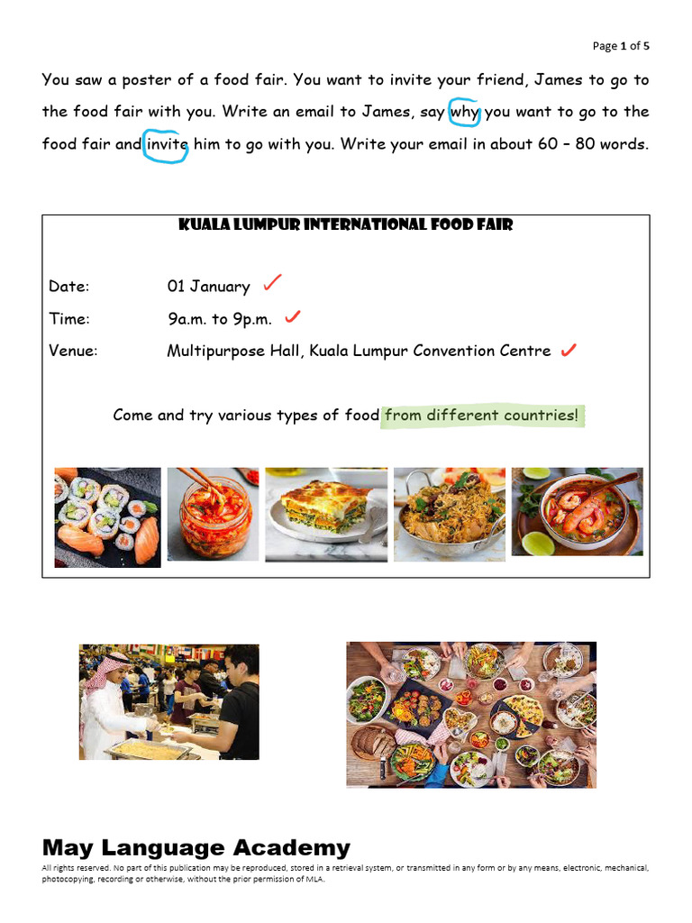 4. UASA Writing Part 7 Email Model Answer | PDF