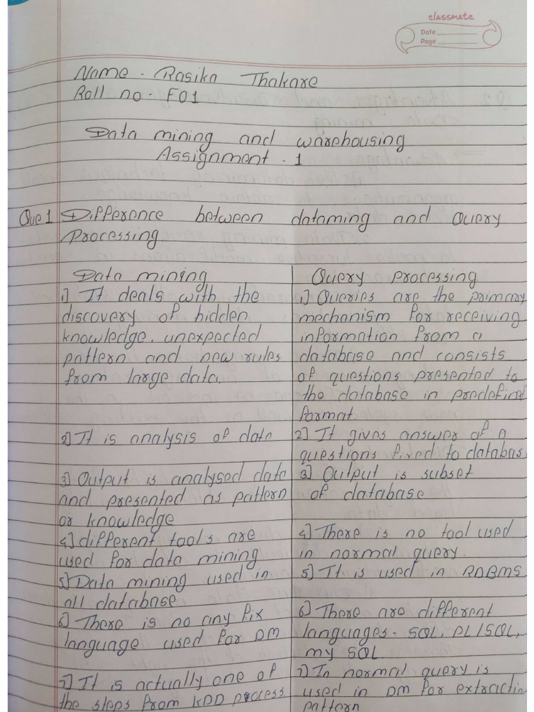 Advance Database Handwritten Notes 2 | PDF
