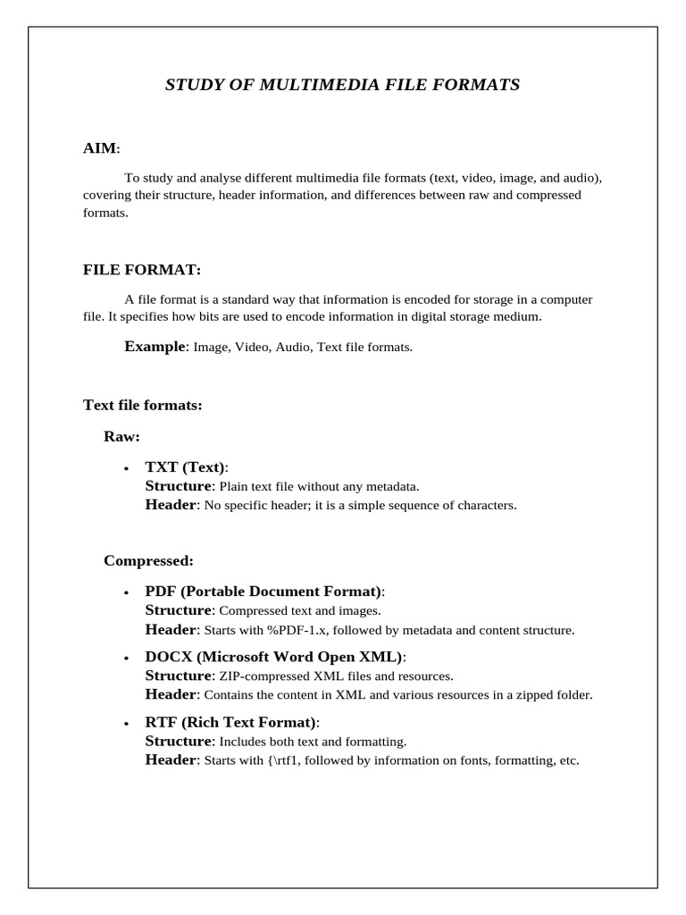 ICT_RECORD_MANUAL | PDF | File Format | Data Compression