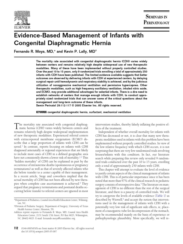 2005 Sem in Perinatology - Evidence Management | PDF | Pregnancy ...