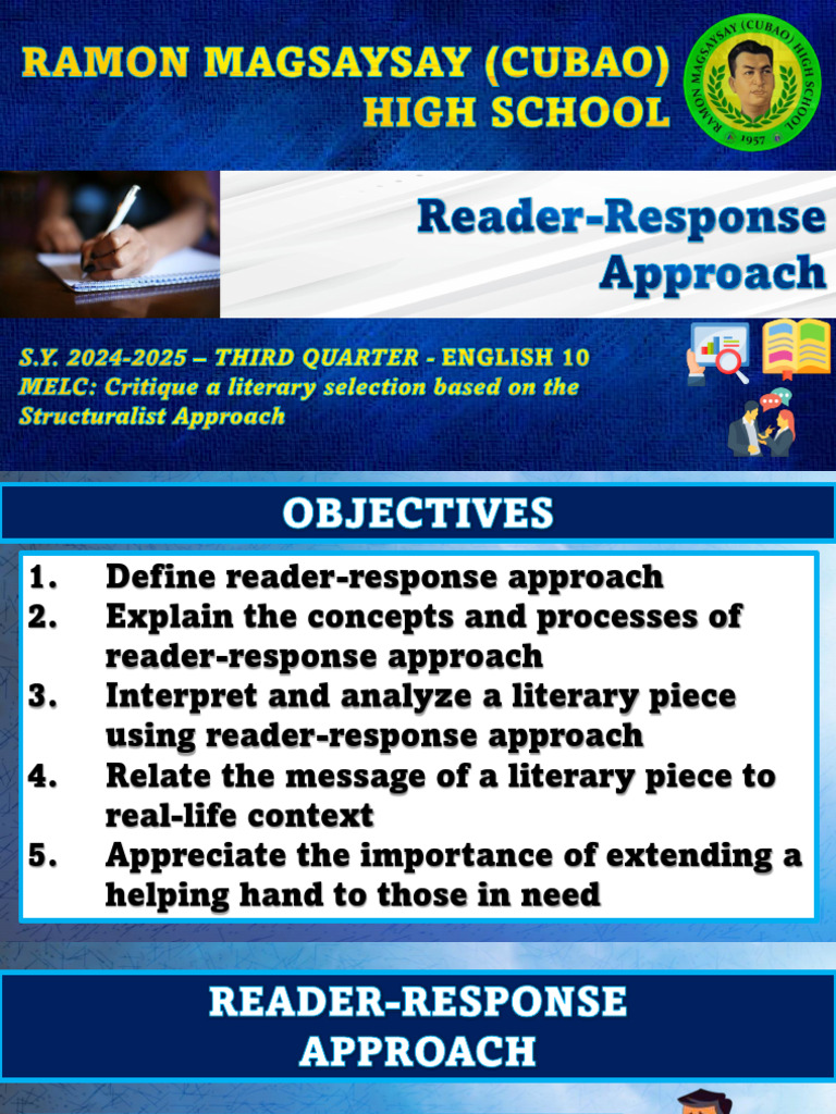 Reader-Response Approach for English 10 | PDF