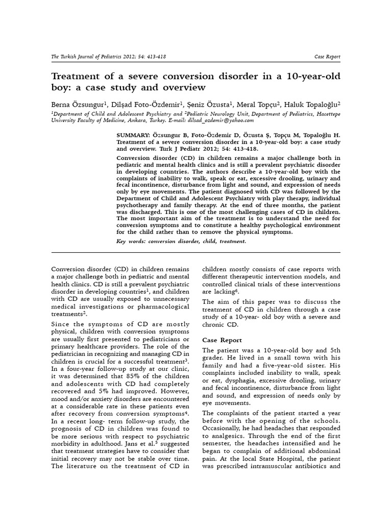 conversion PT | PDF | Mental Disorder | Psychiatry