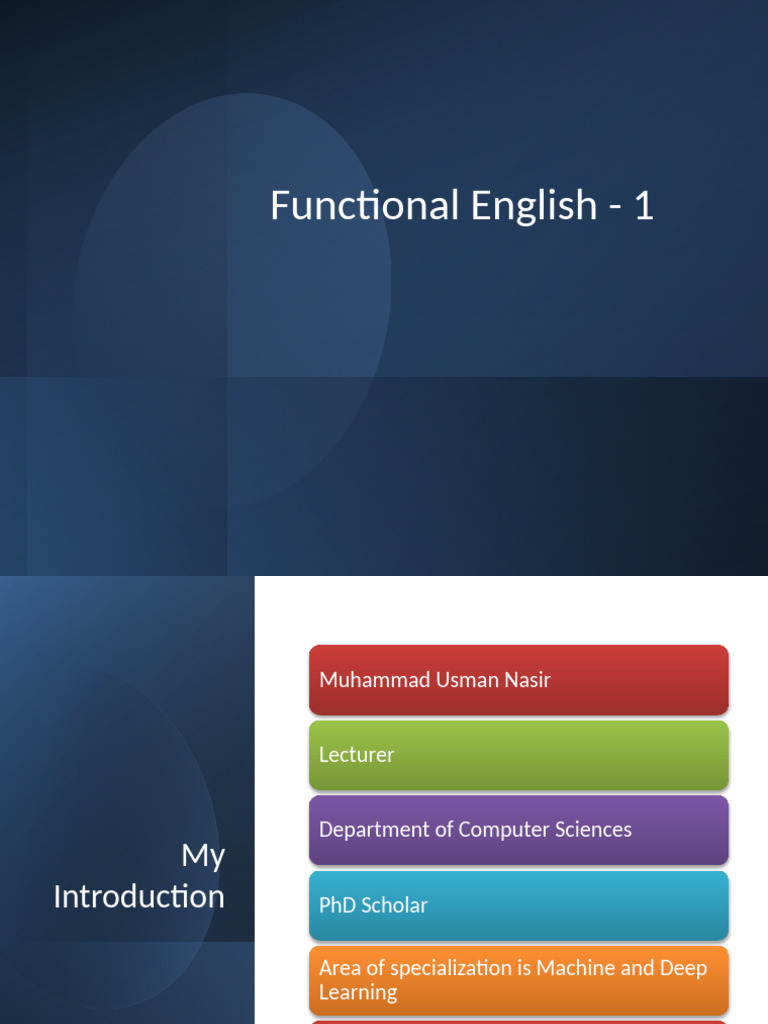 functional English lecture 1 | PDF | Learning | Behavior Modification