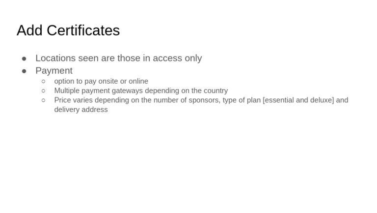 Add Certificates | PDF