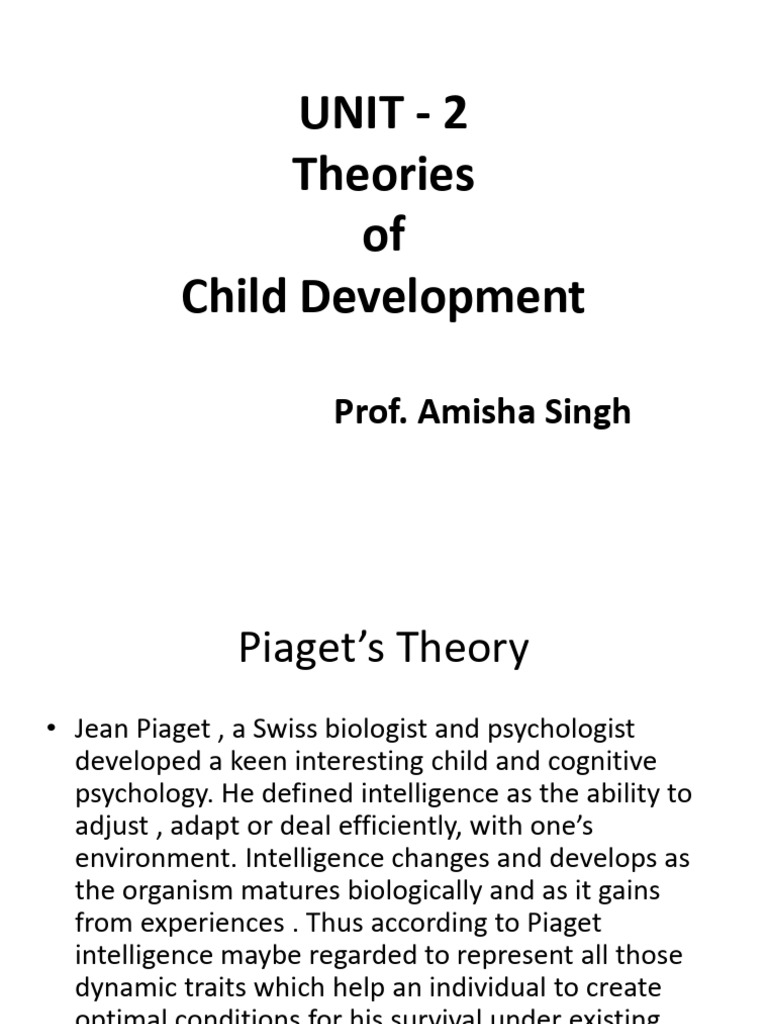 3022 - Theories of Child Development | PDF | Liberal Arts Education ...