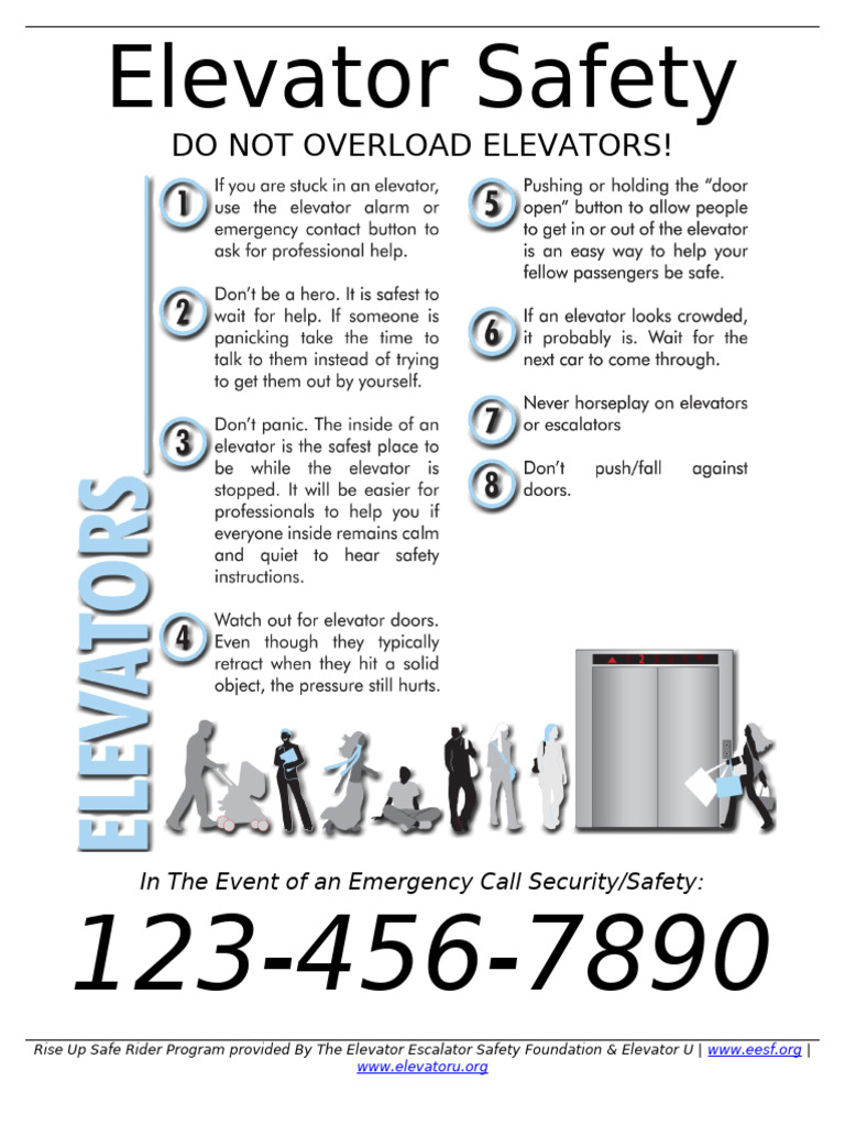 RiseUpSafeRider Elevator Poster | PDF