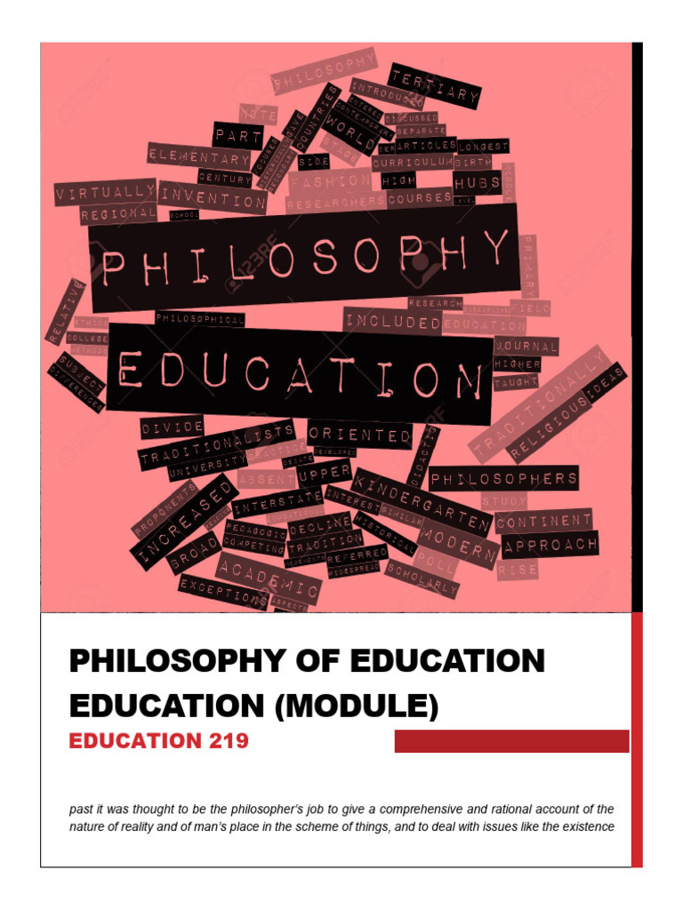 PHILOSOPHY OF EDUCATION Lesson 3 1 | PDF | Epistemology | Metaphysics