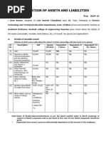 Assets and Liabilities Declaration Form | PDF | Private Sector ...