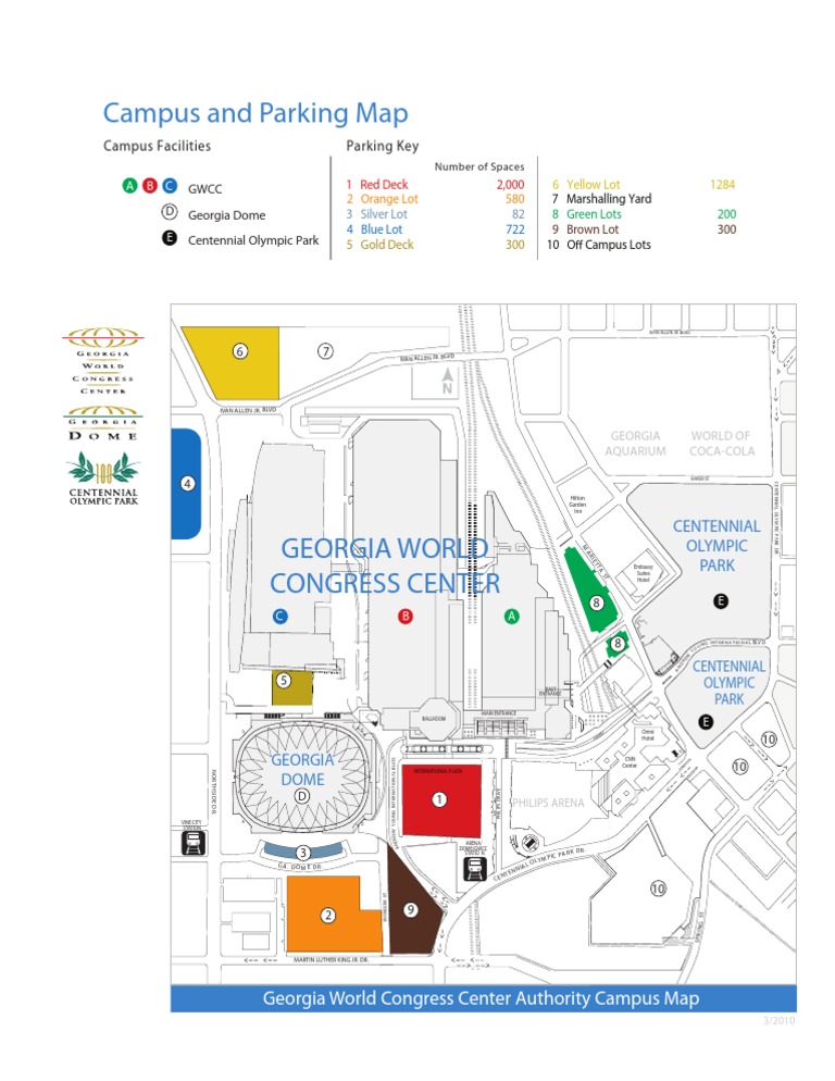 GWCC Campus Parking Map | PDF | Travel