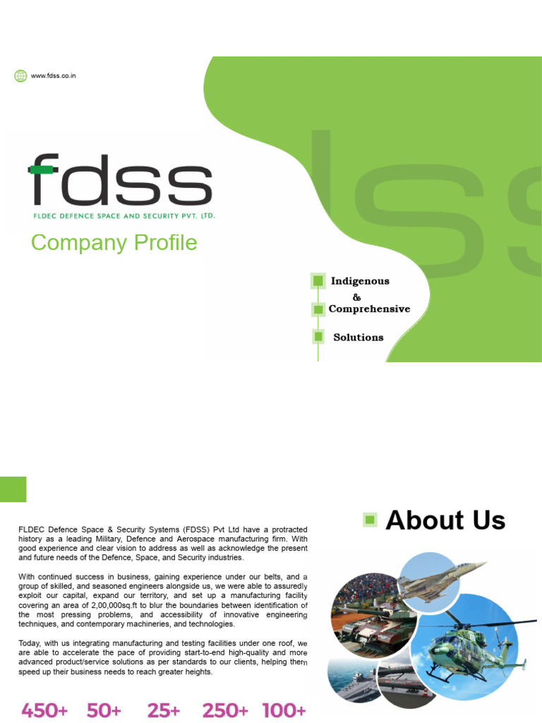 FDSS PVT LTD Company Profile 1714552503 | PDF | System On A Chip | Radar
