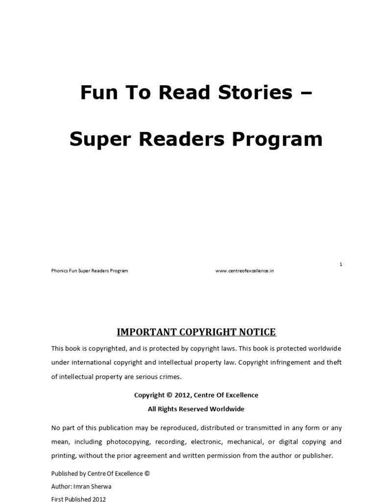 Fun To Read Stories Super Readers | PDF | Copyright | Hairstyle