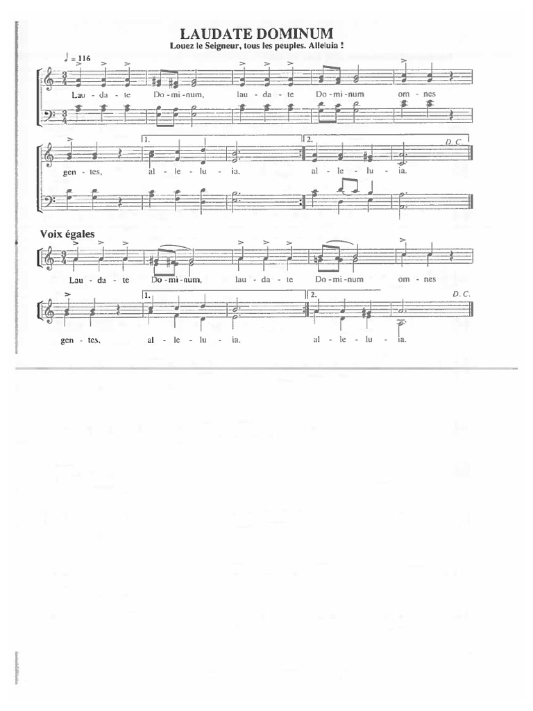 Laudate Dominum | PDF