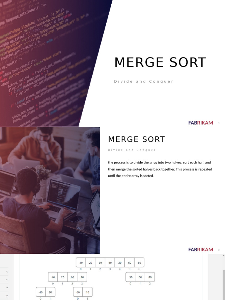 Merge Sort & Quick Sort (Autosaved) | PDF | Algorithms And Data ...