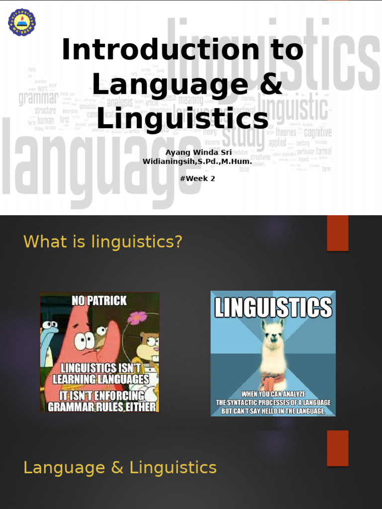 Introduction To Language and Linguistics | PDF | Linguistics | Grammar