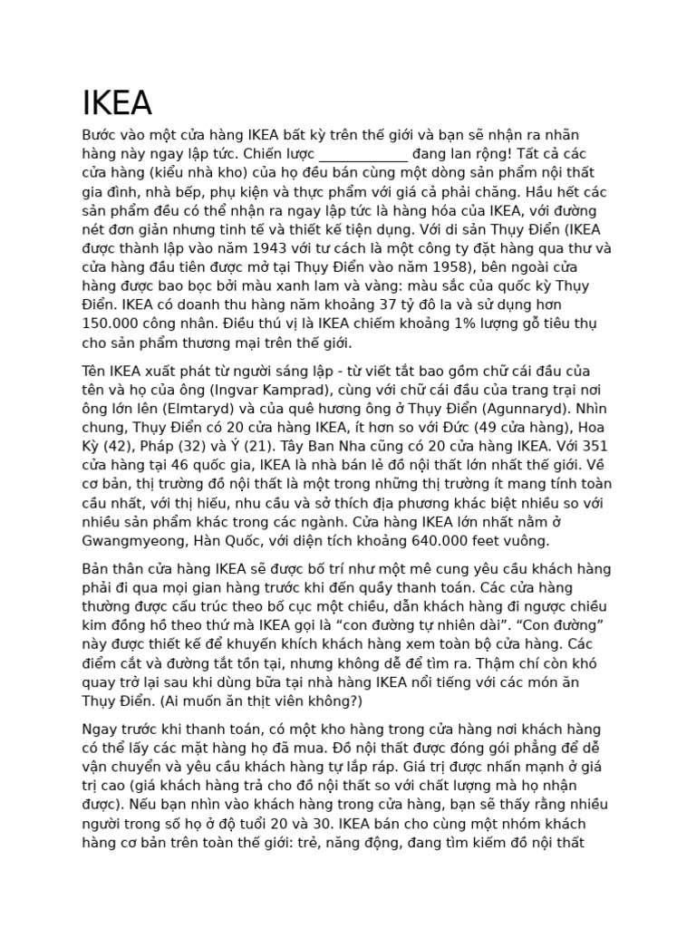 IKEA Unilever Case Study | PDF