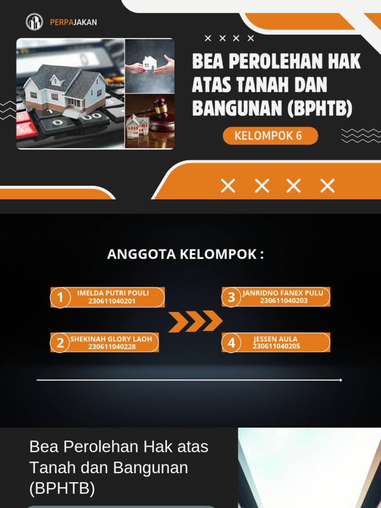 Bea Perolehan Hak Atas Tanah Dan Bangunan (BPHTB) KELOMPOK 6 | PDF