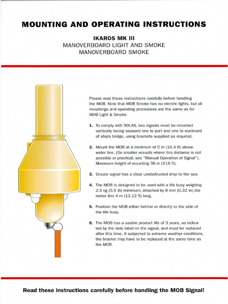 Ikaros MOB Manual | PDF
