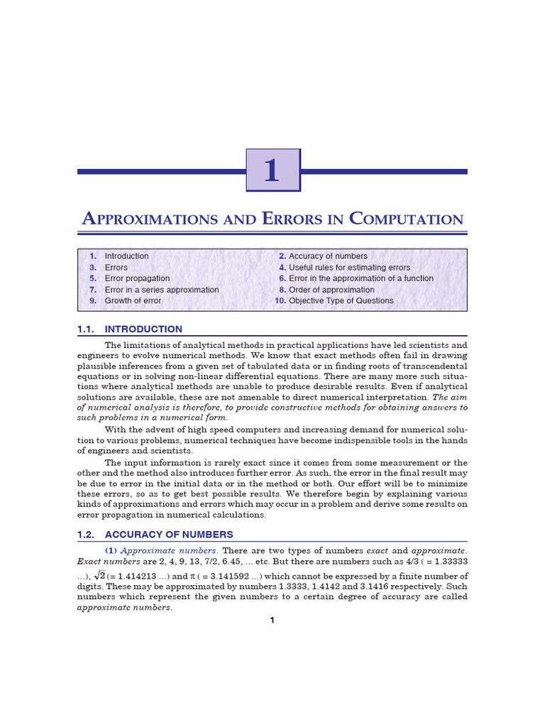 Numerical Errors for Engineers | PDF | Numbers | Numerical Analysis