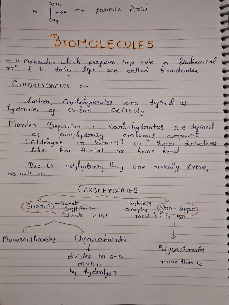 Biomolecules-1 (Bhavesh | PDF