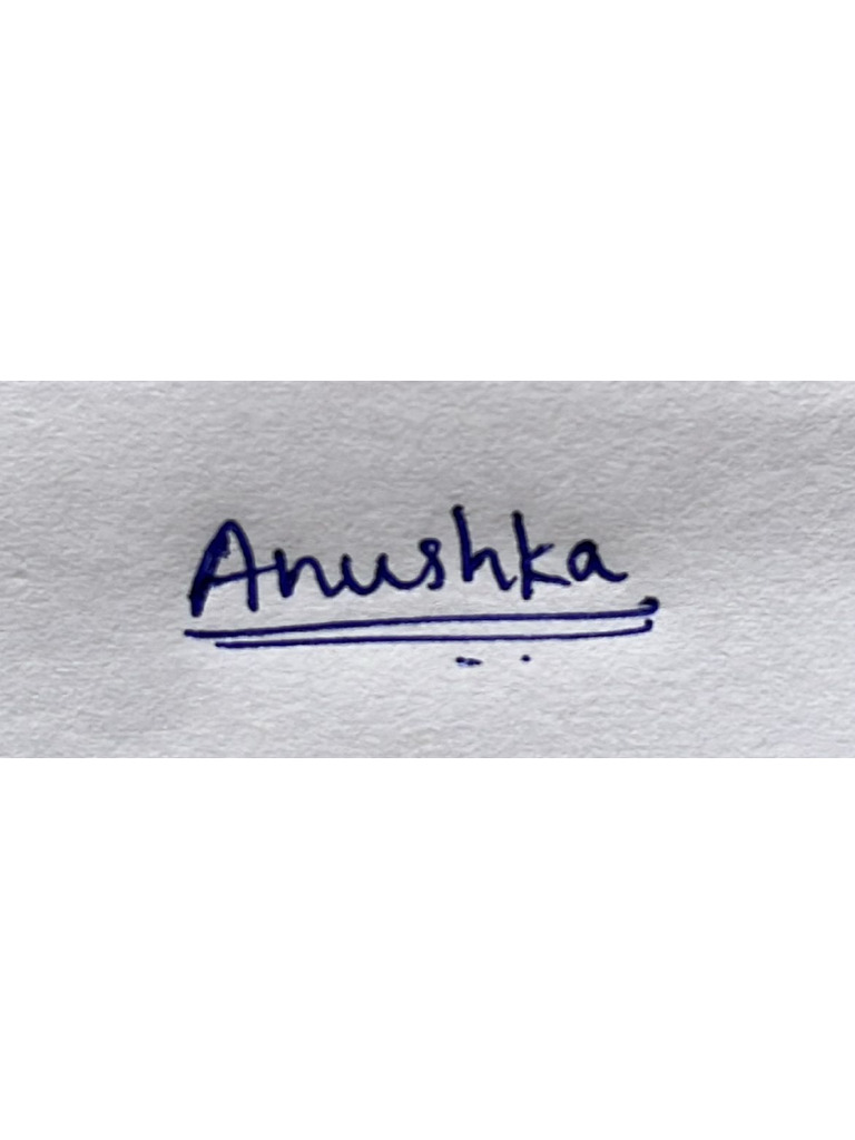 Anushka Sign | PDF