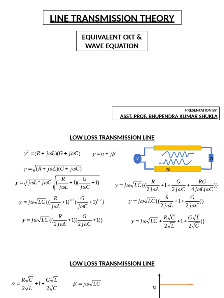 Line Transmission Theory Overview | PDF | Transmission Line | Distortion