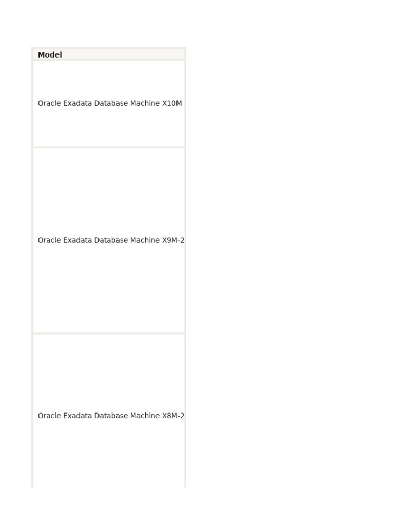Oracle Exadata Database Machine Flexible Configurations | PDF | Computer Data Storage | Databases