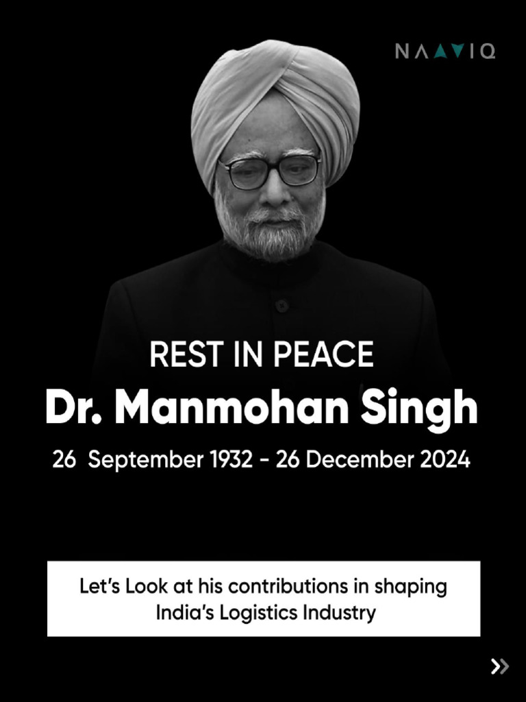 loss of Dr. Manmohan Singh, the visionary architect of India’s economic reforms | PDF
