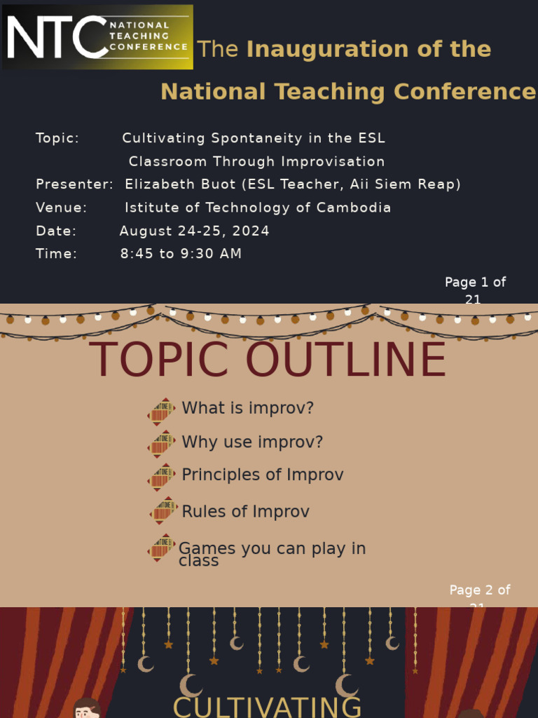 What Is Improvisation | PDF | Improvisational Theatre | Improvisation