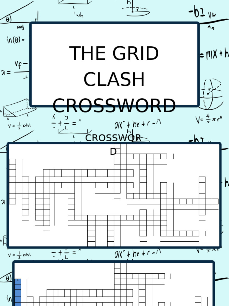 Grid Clash Crossword (2023-24) | PDF | Real Number | Numbers