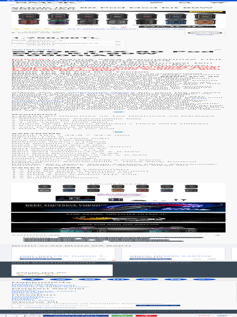 SMOK IPX 80 Pod Mod SMOK IPX 80 En İyi Fiyat Orijinal | PDF