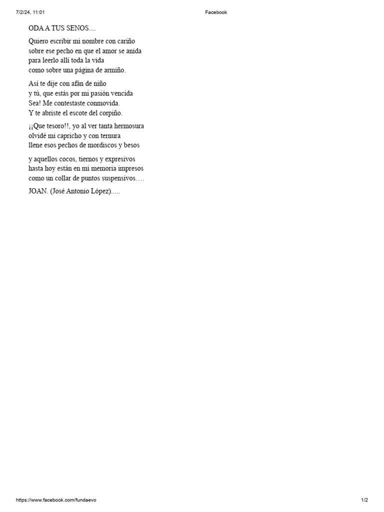 ODa A Tus Senos | PDF