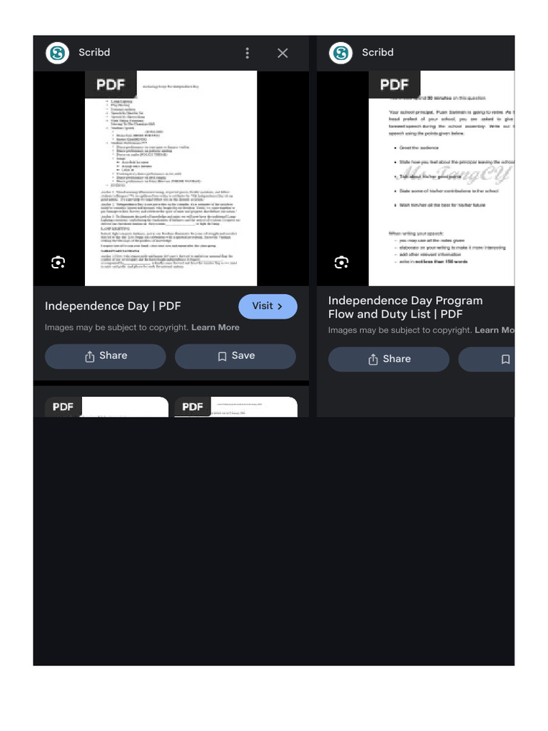 Independence Day Programme Formart - Google Search | PDF