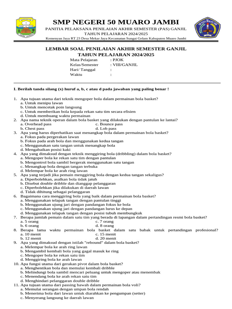 Soal Kelas VIII | PDF