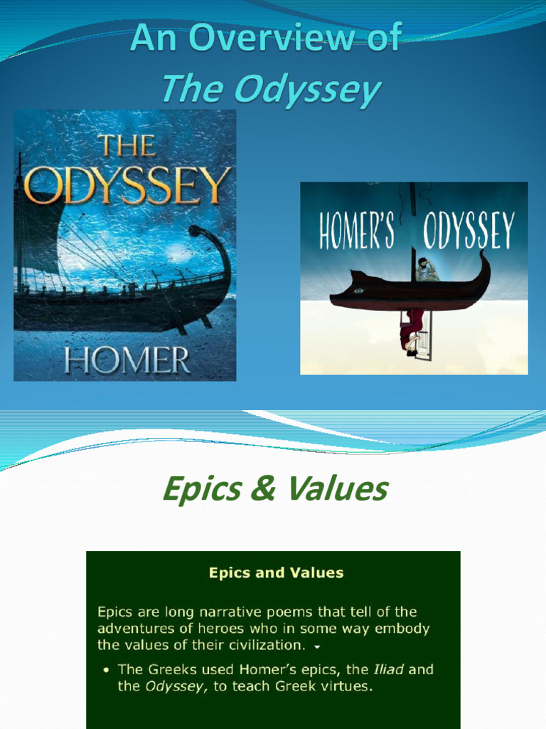 1.odyssey Overview PPT 4VU | PDF | Odyssey | Penelope