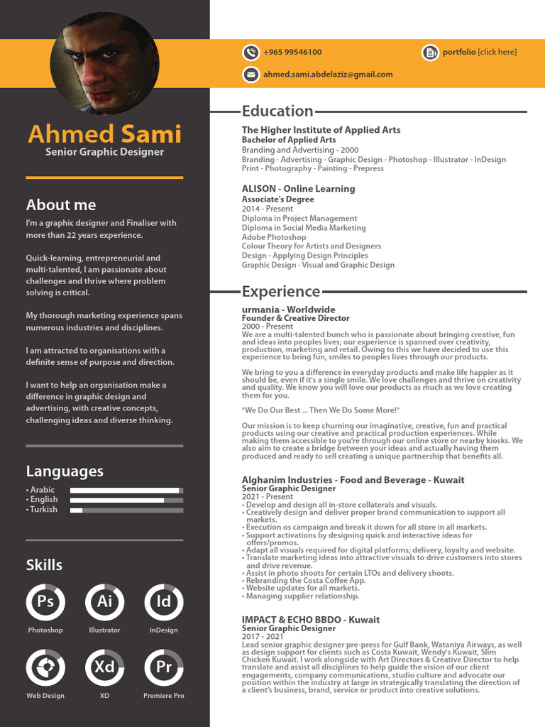 Ahmed Sami CV 2022 - Digital | PDF | Graphic Design | Brand