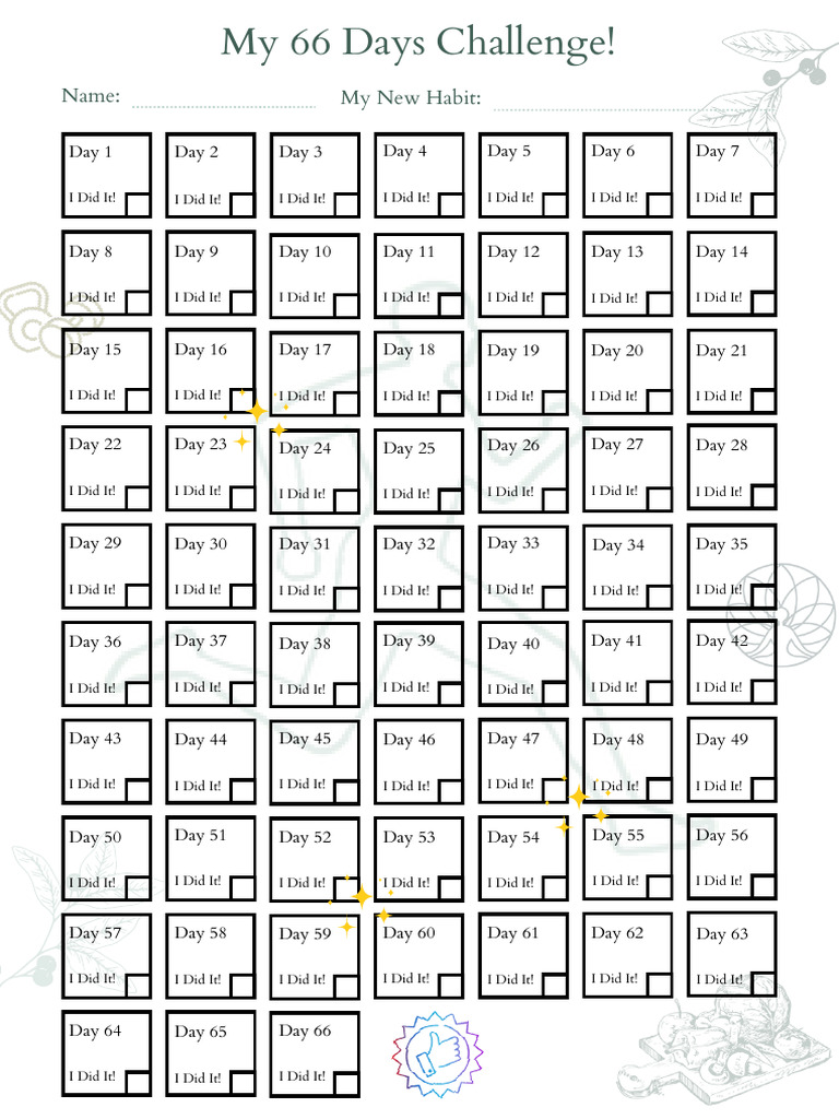 66 Days Challenge 1 1 | PDF