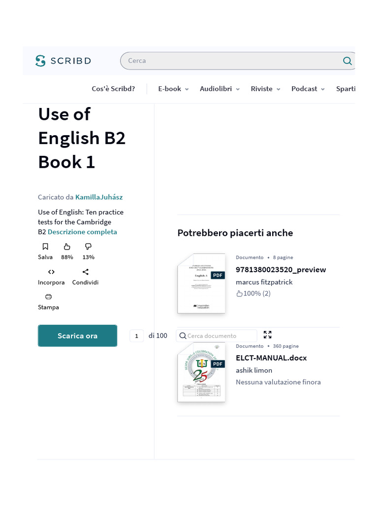 Use of English B2 Book 1 - PDF - Test (Assessment) | PDF | Evaluation ...