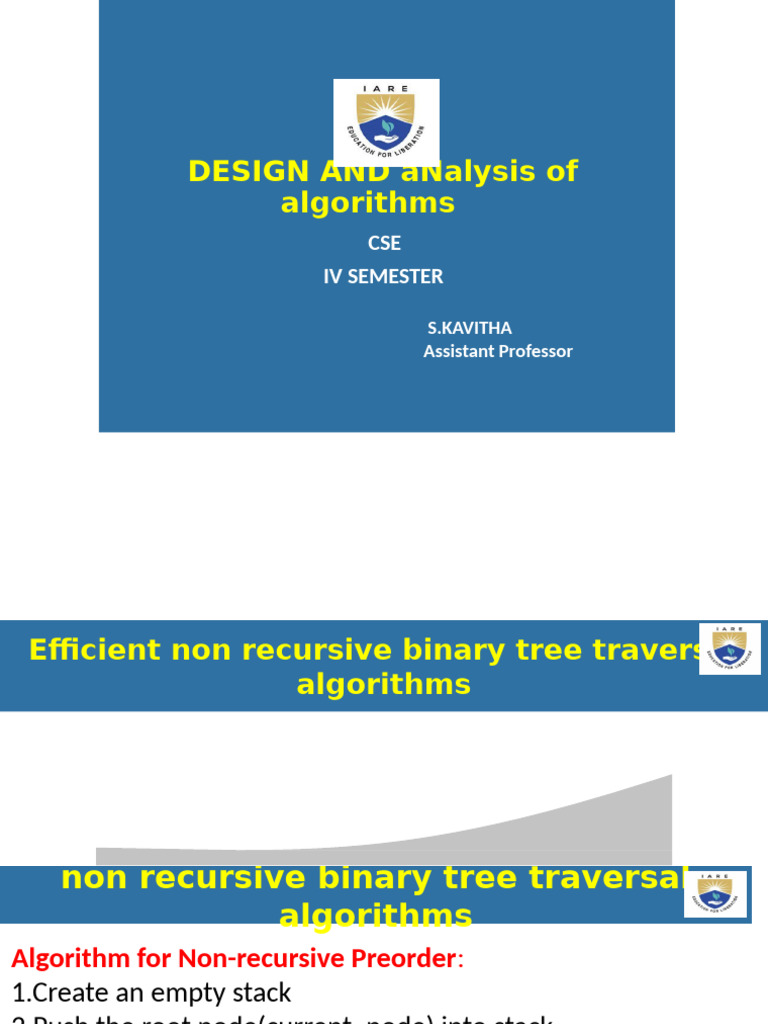 NON-RECURSIVE BT | PDF
