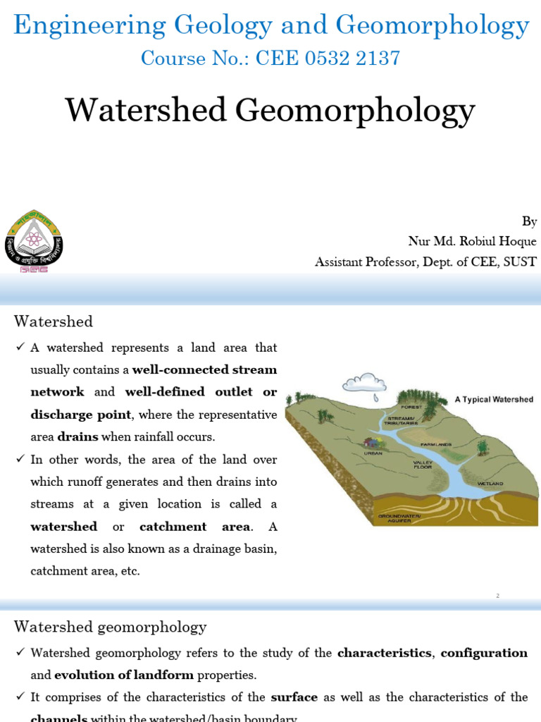 Understanding Watershed Geomorphology | PDF | Drainage Basin | Stream