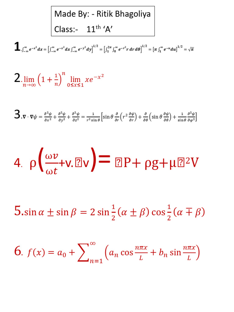 Advanced Calculus and Limits Solutions | PDF