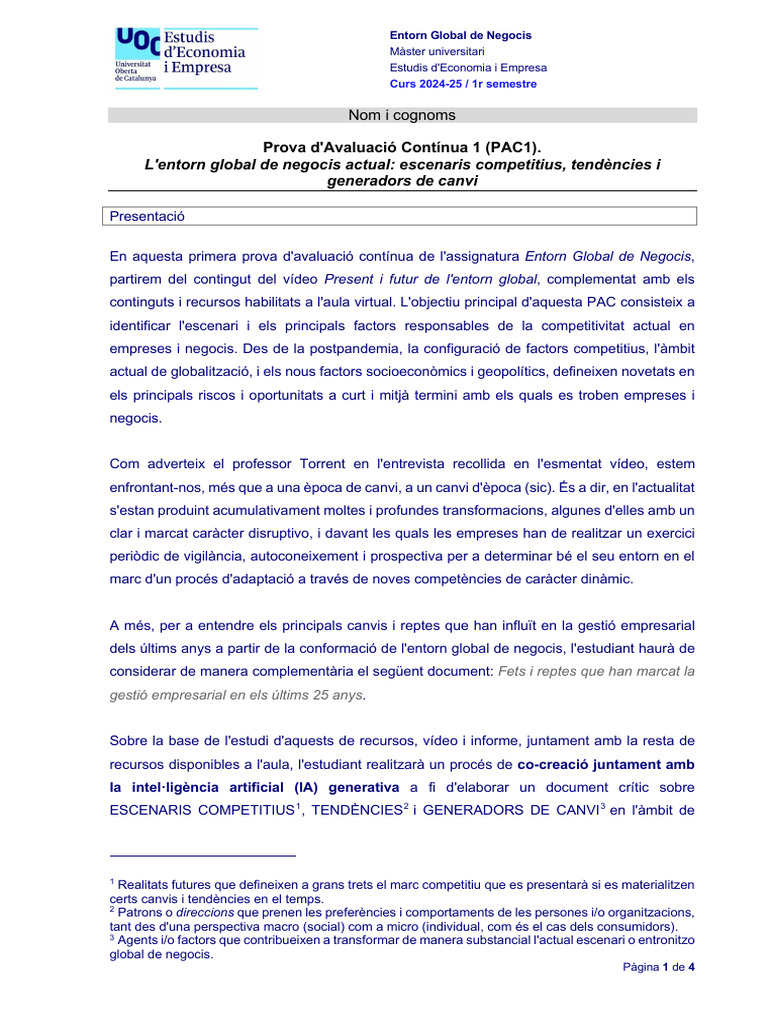 2024 1 PAC1 EGN Enunciat | PDF